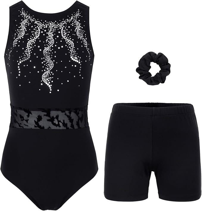 Crew Neck Flat Back Leotards | Minimalist Designs for Gymnastics - JOYSTREAM