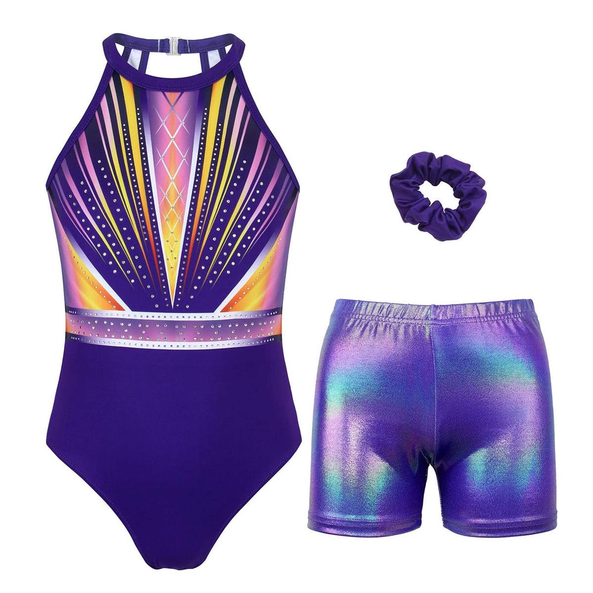Sunset Diamond Gymnastics Leotard Set | Elegant & Stylish - JOYSTREAM