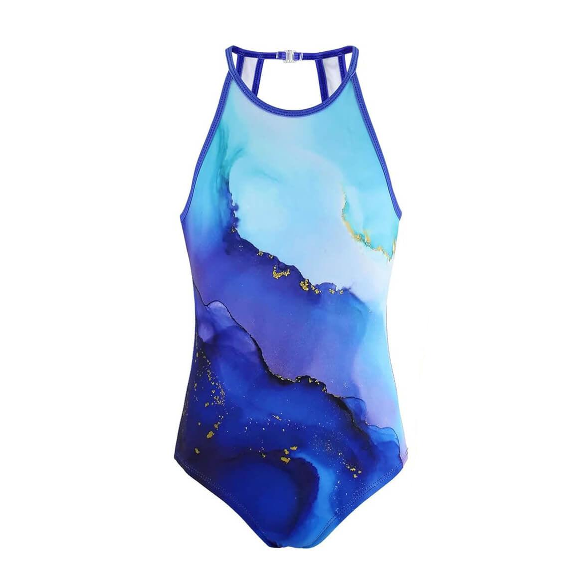 Turquoise Marble Leotard – Soft & Flexible Fit - JOYSTREAM